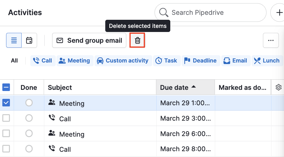 Activities - Knowledge Base | Pipedrive